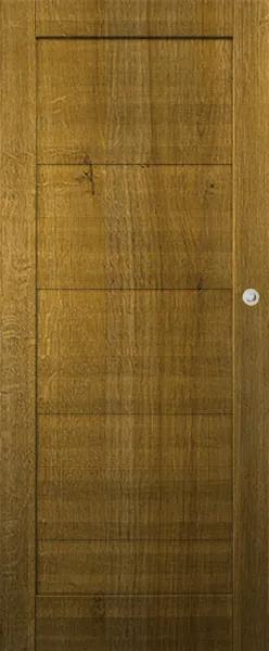 posuvné interiérové dveře do pouzdra SANTIAGO plné, model 1 Průchozí rozměr: 70 x 197 cm, Orientace dveří: Levé dveře, Dekor: Dub sonoma