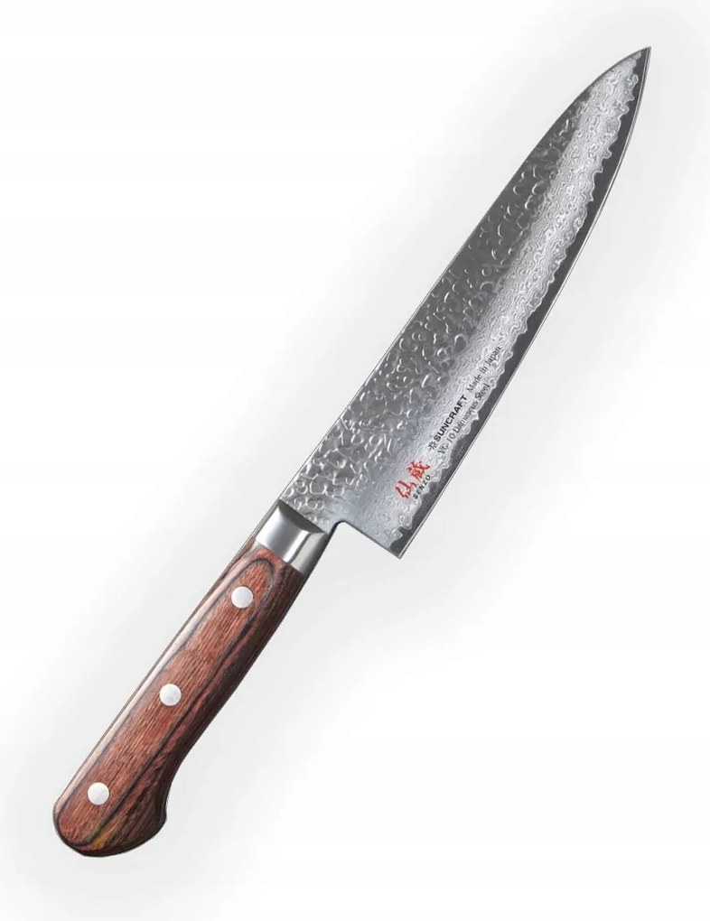 Nůž Gyuto/Chef 180 mm Suncraft Senzo Universal Tsuchime Damascus