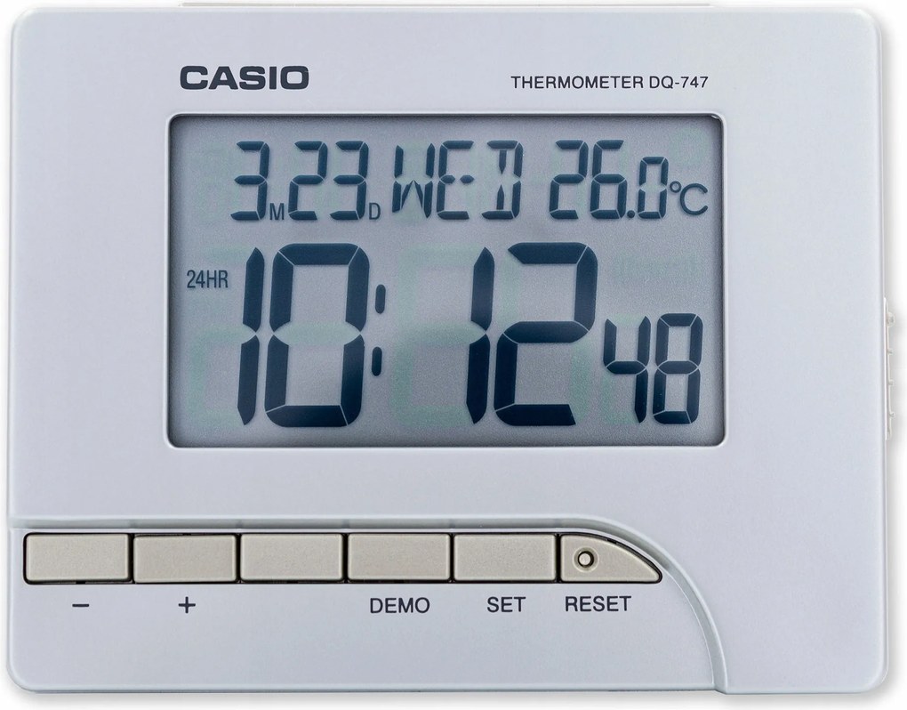 Budík Casio DQ-747-8EF Alarm, Datumový Teploměr