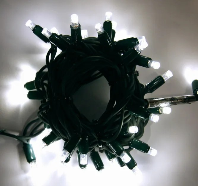 DecoLight SR-051056 Prodlužovací venkovní girlanda 5m PROFI FLASH 230V 40 LED studená bílá