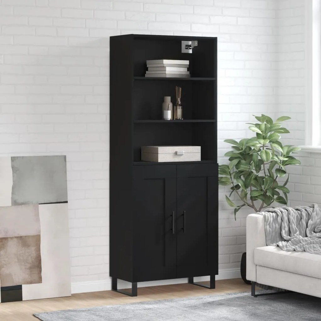 vidaXL Skříň highboard 69,5 x 34 x 180 cm kompozitní dřevo [3189988] Barva: Betonová šedá