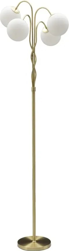 Stojací lampa Glamy 176 cm bílá/zlatá