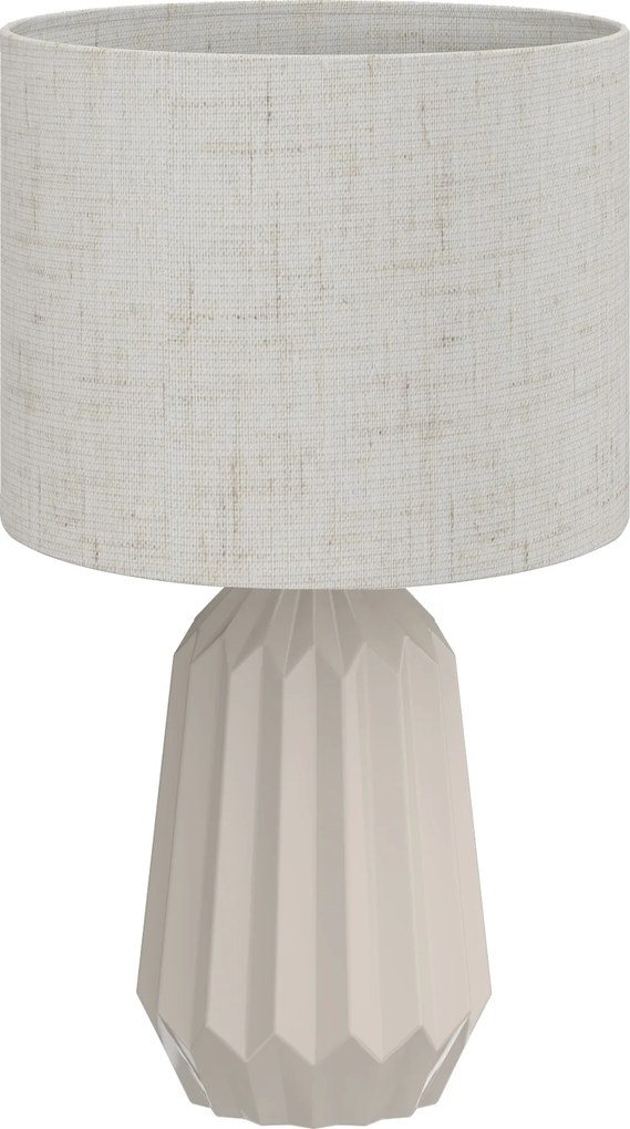 HOMCOM Stolní lampa, lampička na stůl, noční lampička s lněným stínidlem, kolébkový spínač, lampička na psací stůl, 22 x 39 cm, béžová