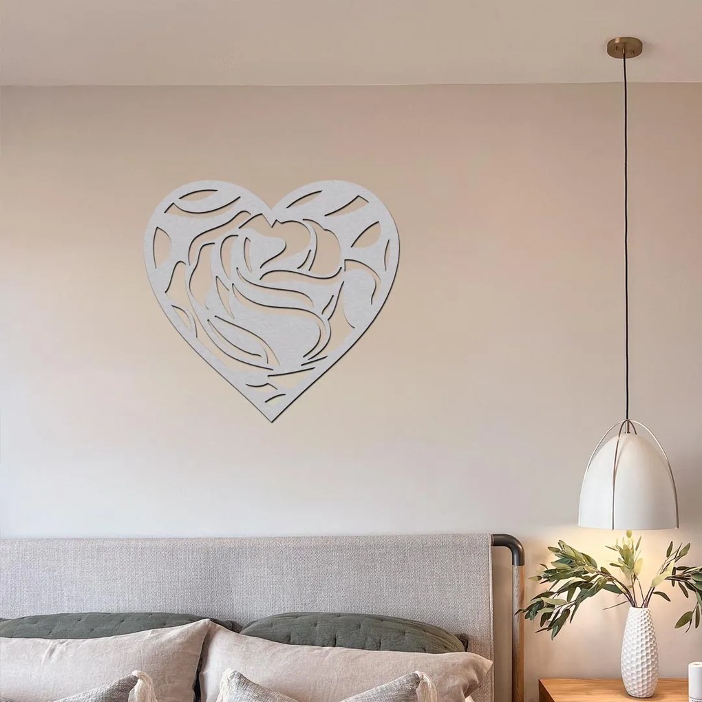 dřevo života Dřevěné srdce na zeď - LOVE Zvolte barvu dekoru: Wenge, Rozměry šxv (cm): 20x18