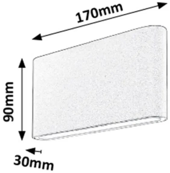 Rabalux 7952 - LED Venkovní nástěnné svítidlo NESNA 2xLED/6W/230V IP54 3000K