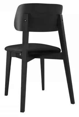 Čalouněná jídelní židle KT63/C, Potah: Magic Velvet 2216, Barva dřeva: czarny
