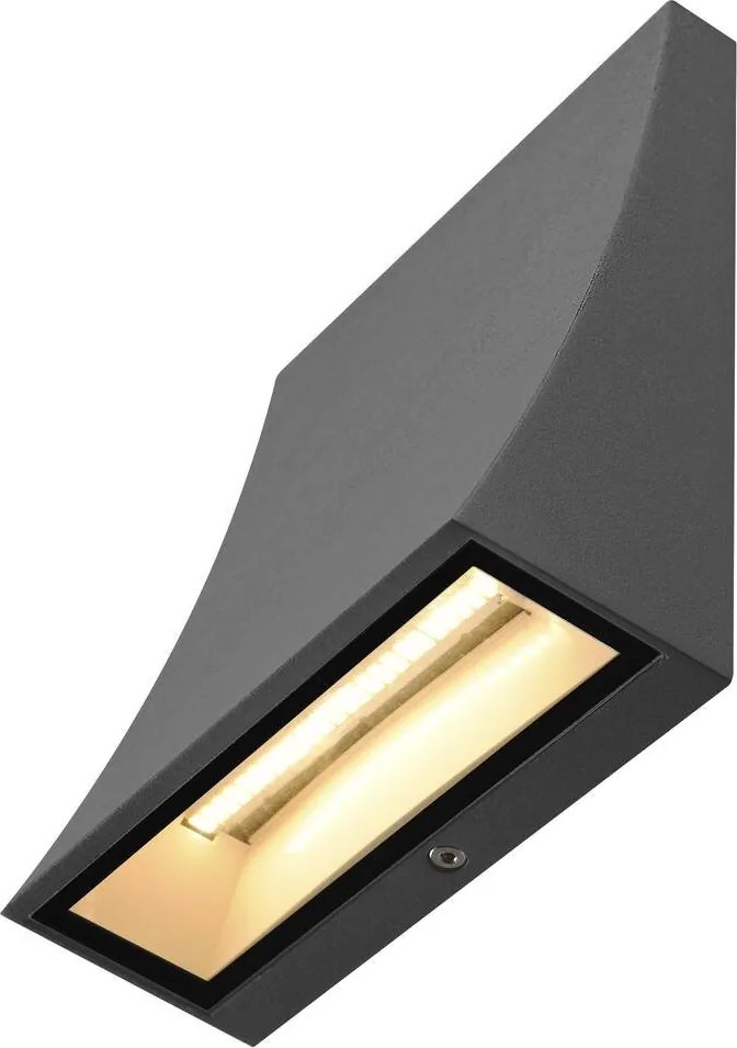 LA 1000342 DELWA WIDE LED venkovní nástěnné svítidlo 3000K 100° antracit IP44 - BIG WHITE (SLV)