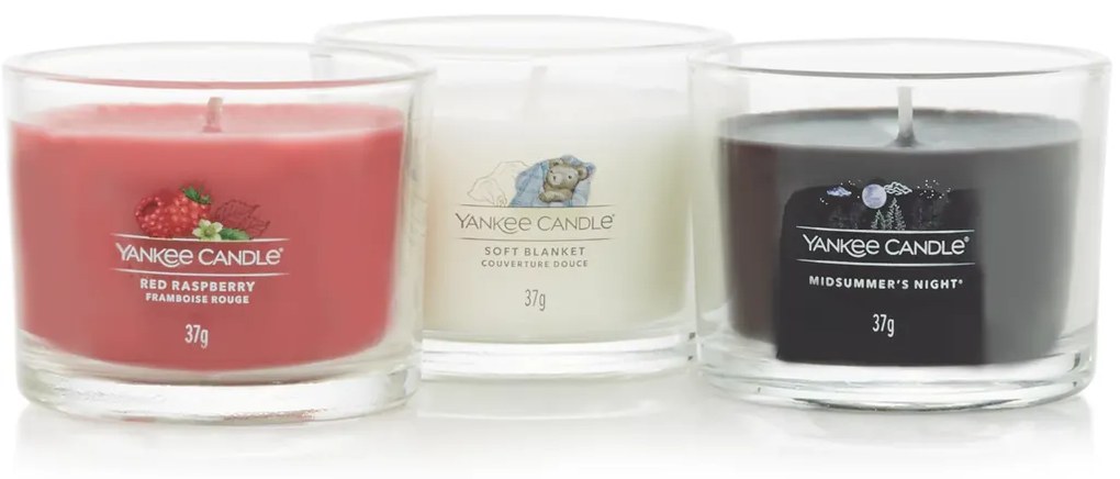 Yankee Candle – dárková sada 3 votivní svíčky ve skle Under the Desert Sun