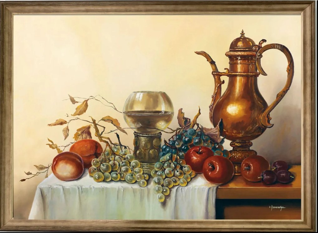 Bondecor Zarámovaný obraz Zátiší 54 x 74 cm