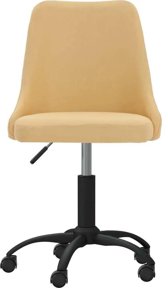 vidaXL Otočné jídelní židle 6 ks textil [3090186] Barva: Žlutá