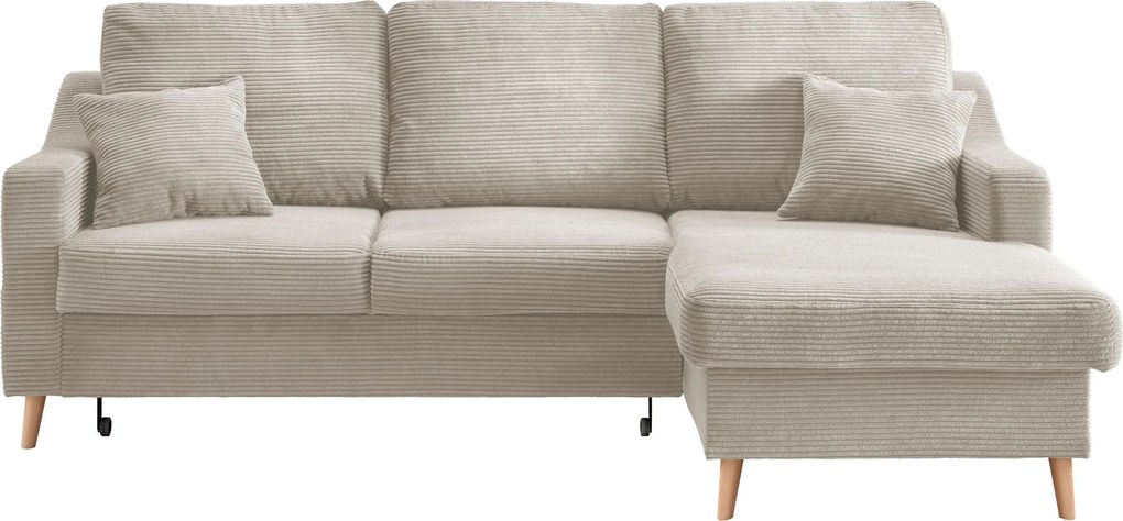 XXXLutz ROHOVÁ SEDAČKA, textil, béžová P & B - Sedací soupravy - 002310004963