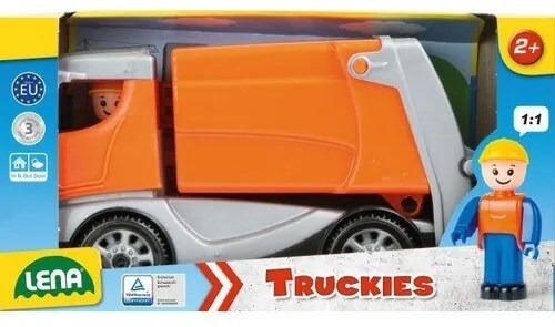 Lena Auto Truckies popeláři plast 25cm s figurkou v krabici 24m+