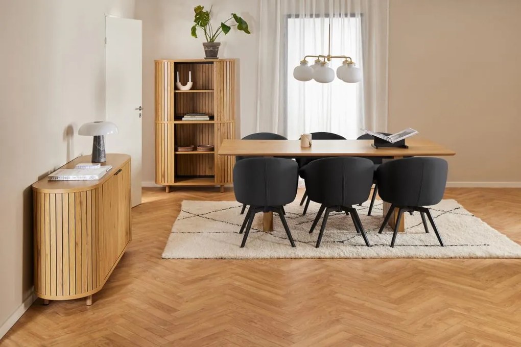 ACTONA GROUP Jídelní židle DARLENE antracitová z látky Alea 0000109094