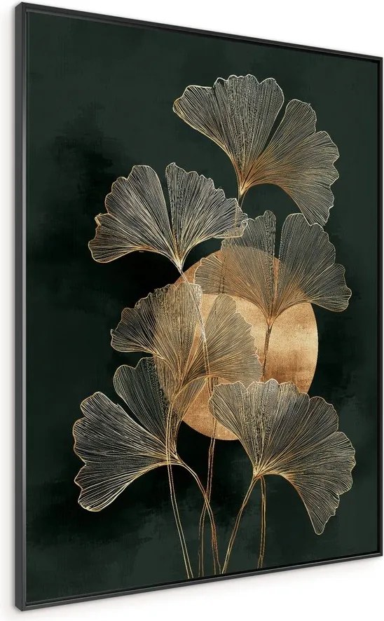 Tištěný obraz s rámem 60x80 cm Gold Ginkgo – Styler