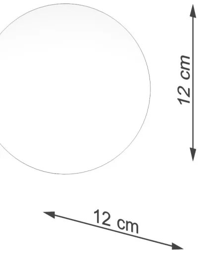 Sollux TP.2104 - Náhradní stínidlo BOOMO G9 pr. 12 cm bílá