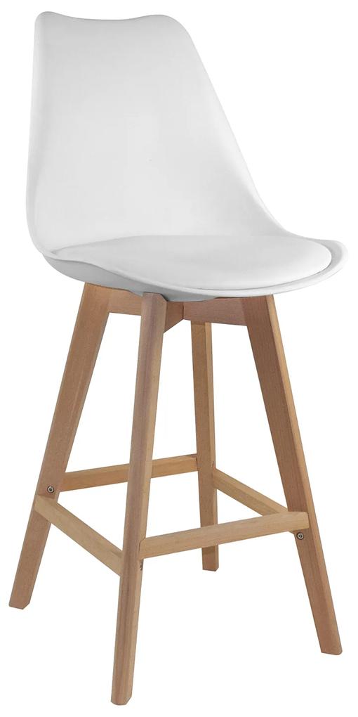 Barová židle QUATRO bílá