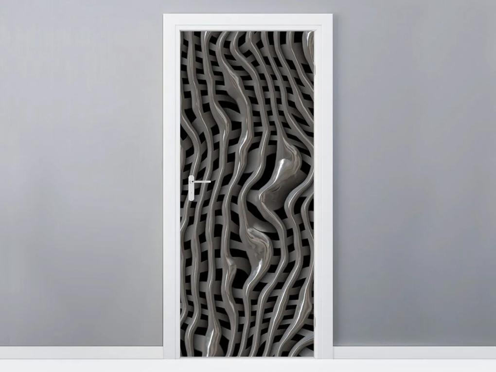 Gario Samolepící fólie na dveře Divocí stříbro 95x205cm Velikost: 95 x 205 cm