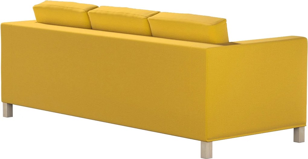 Potah na pohovku IKEA Karlanda 3-místná nerozkládací, krátký barva žlutá látka sametová