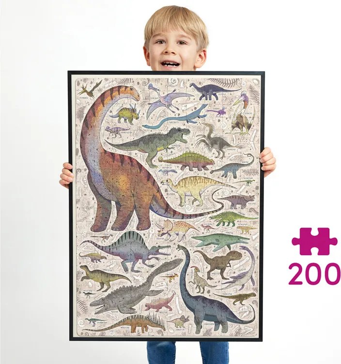 Tomido Puzzle CzuCzu Puzzlove Dinosauři 200 dílků