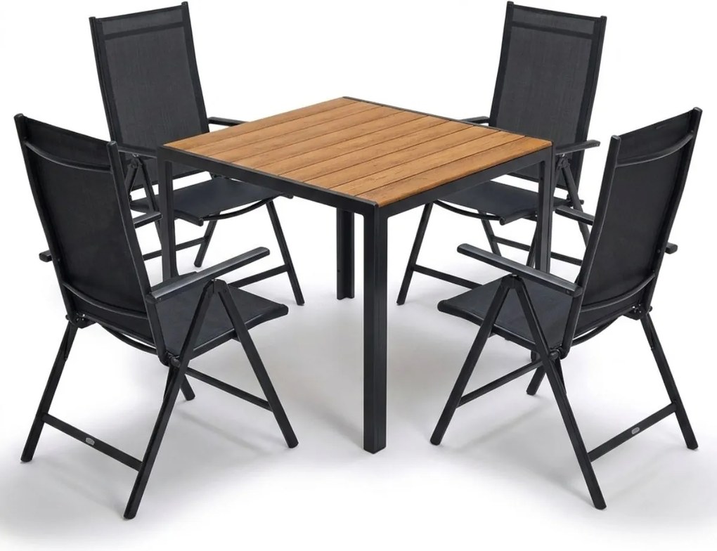 Vikio Zahradní set 90x90 pro 4 osoby přírodní V133P