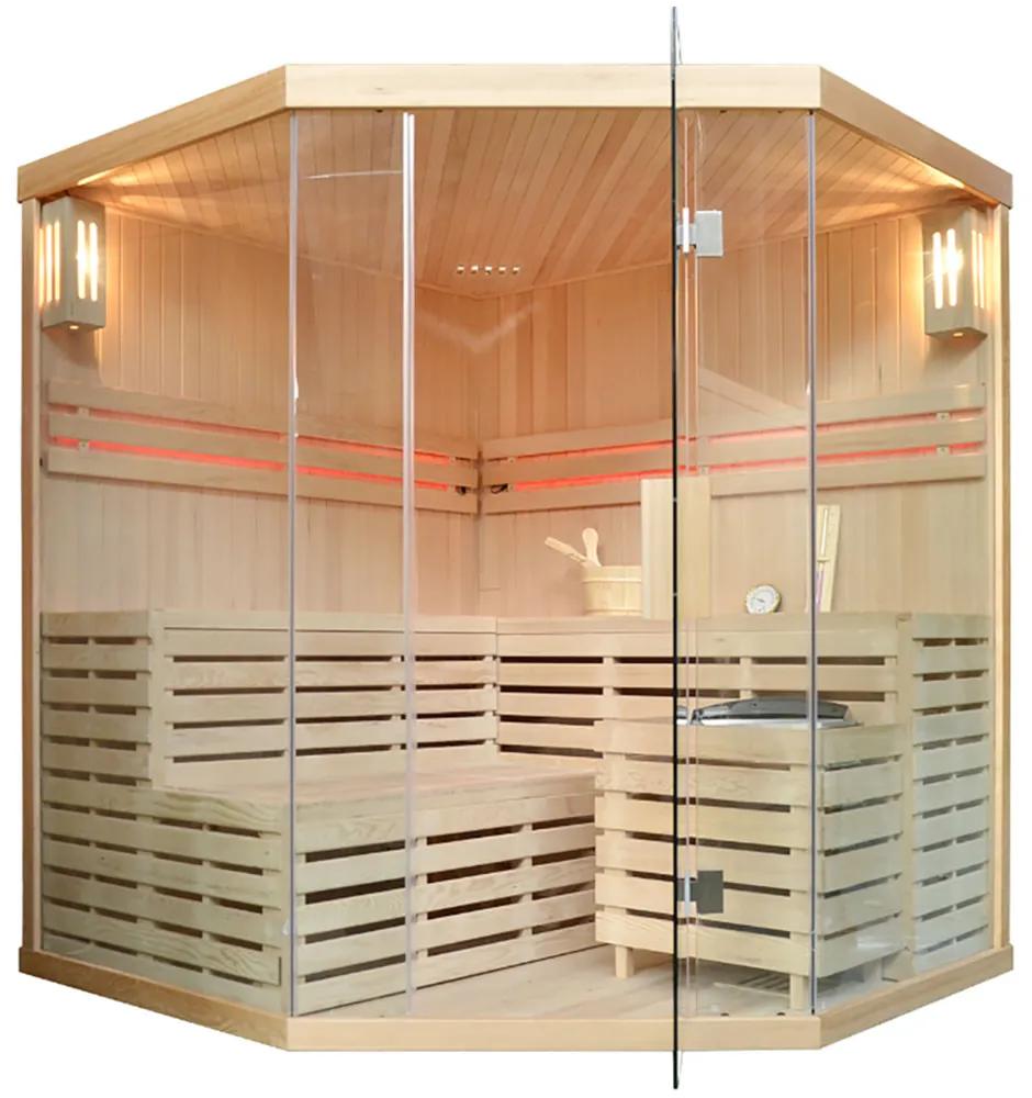 M-SPA - Suchá sauna s troubou pro 4 osoby 180 x 180 x 200 cm