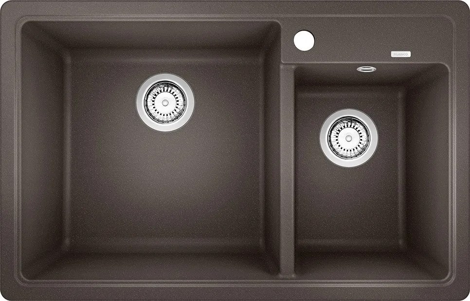 Blanco Legra 8, silgranitový dřez 780x500x190 mm, 2-komorový, kávová, BLA-526229