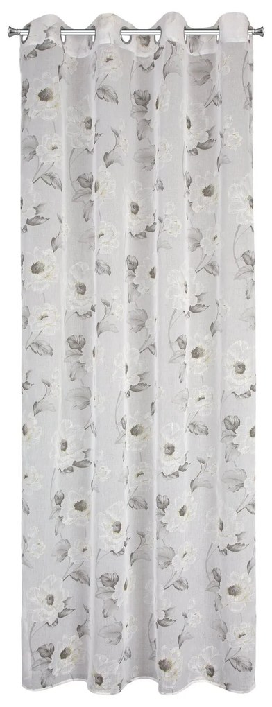ZÁCLONA NA KROUŽCÍCH BESSY 140X250 CM VÍCEBAREVNÁ