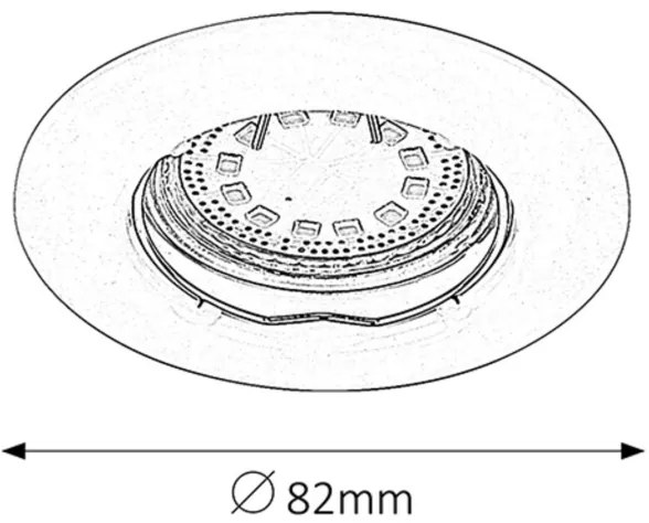 Rabalux 1163 - SADA 3xLED Podhledové svítidlo LITE 3xGU10/3W/230V
