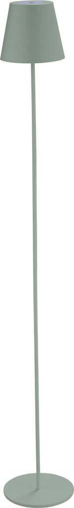Livarno home Aku stojací LED lampa s USB a dotykovým stmívačem (mintová)