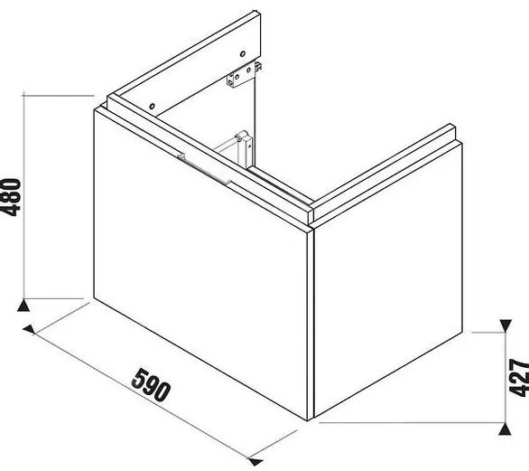 Jika Cubito Pure Skříňka s umyvadlem 60 cm bílá 1 set