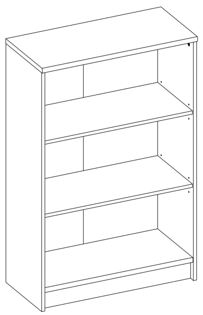 Sconto Regál/knihovna OPTIMUS 35-014-66 bílá