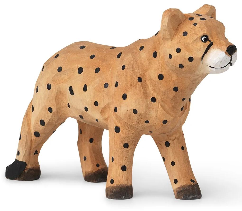 Ferm Living designové dřevěné hračky Animal Cheetah
