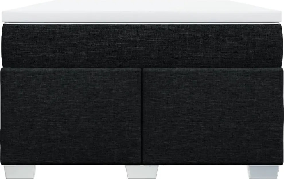 Box spring postel s matrací černá 120x190 cm textil 3285118