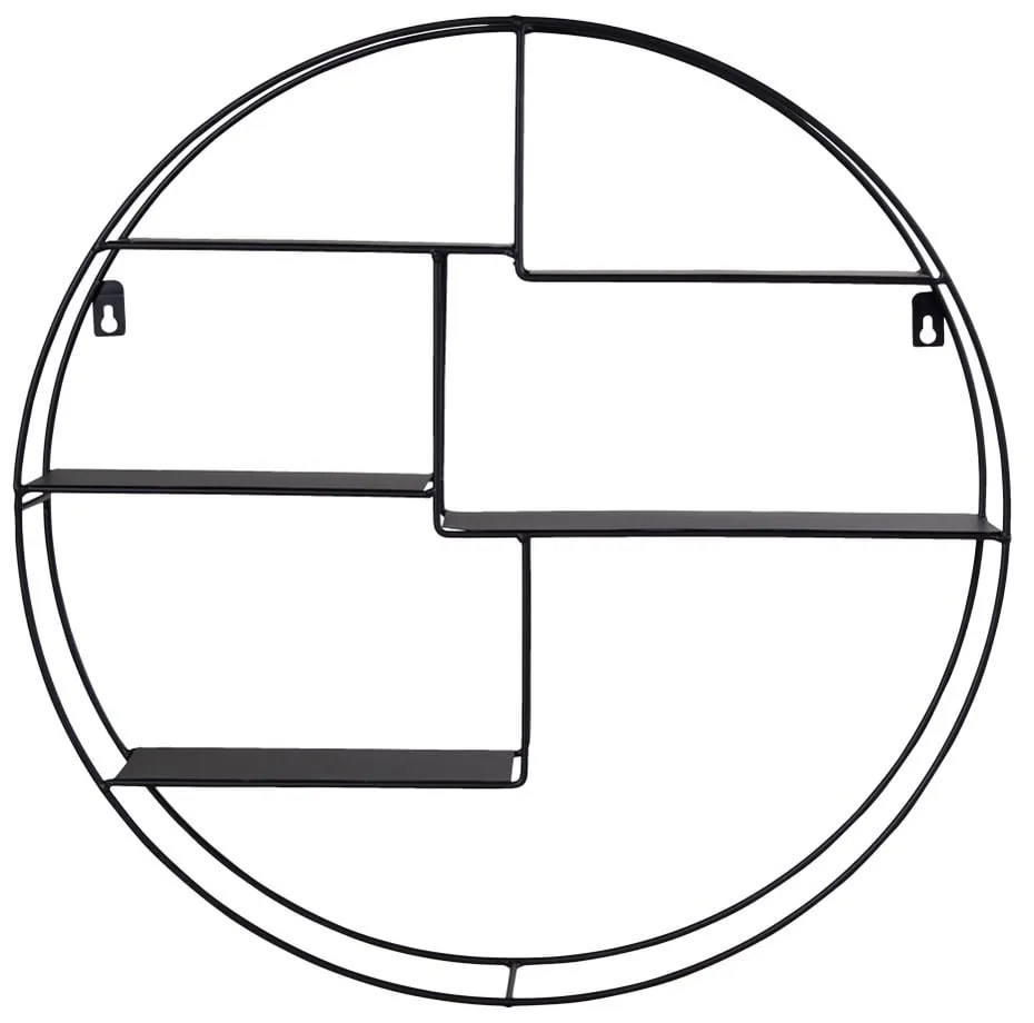 Černá patrová kovová police Genk - House Nordic