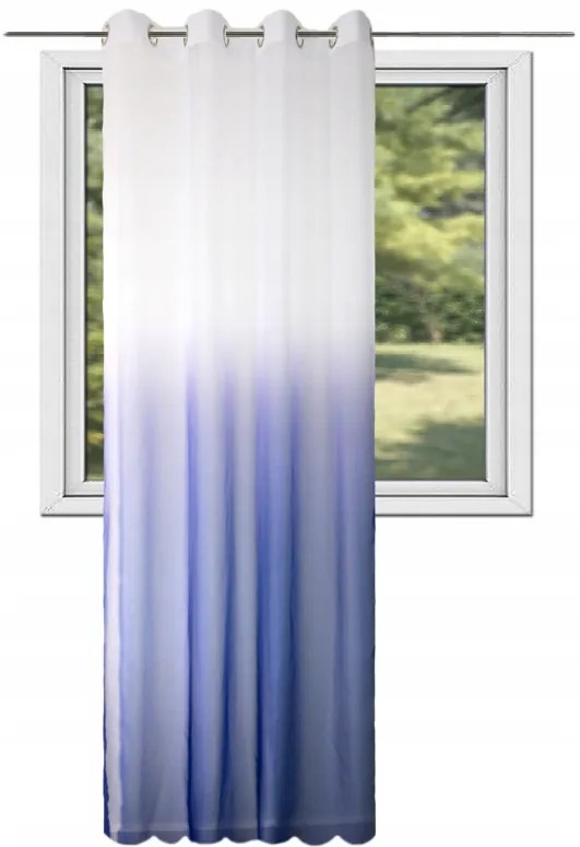 Deveri Hotový ombre závěs na kroužcích 150x250cm různé barvy Barva: Hnědá