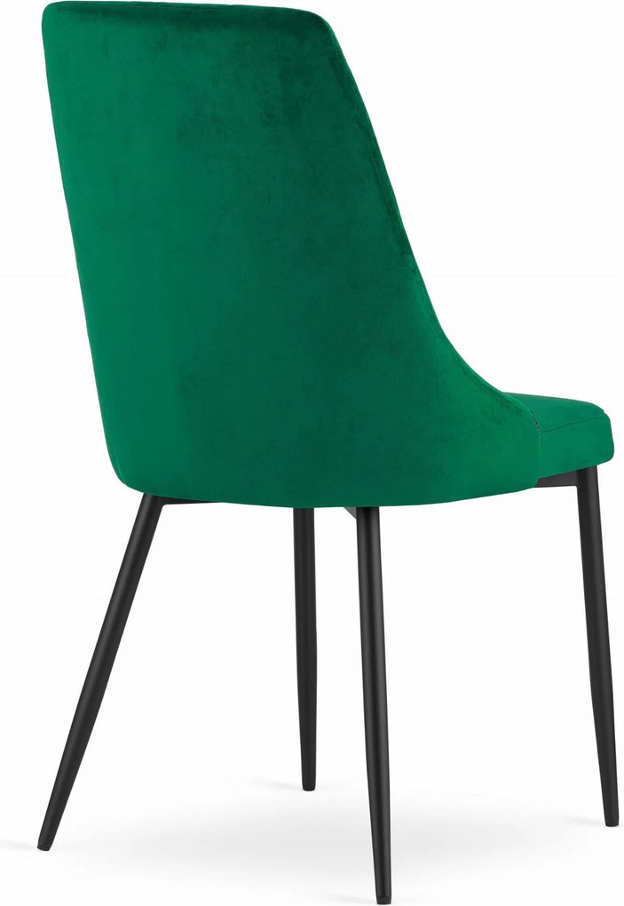 Modrá sametová jídelní židle IMOLA