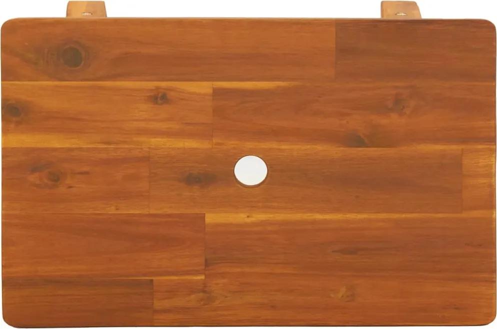 vidaXL Stolička 45 x 29 x 45 cm obdélníková masivní akáciové dřevo [153330]