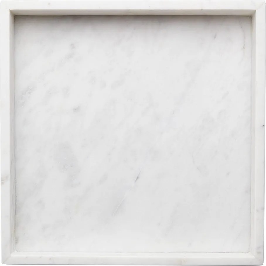 MARBLE Mramorový tác - bílá
