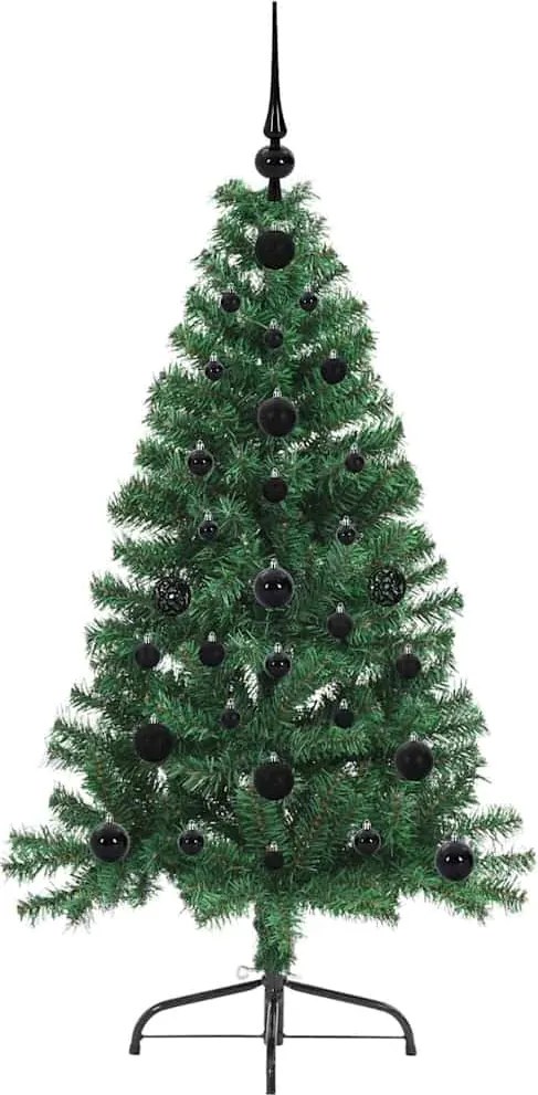 Umělý osvětlený vánoční stromeček Zelená 120 cm PVC 3396990