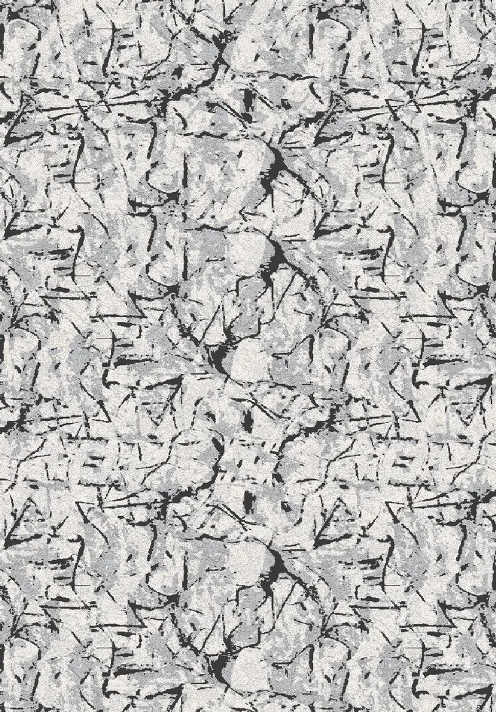 BE Koberec Elsa 3212 GREY - šedý obdélníkový Rozměr: 120x180 cm