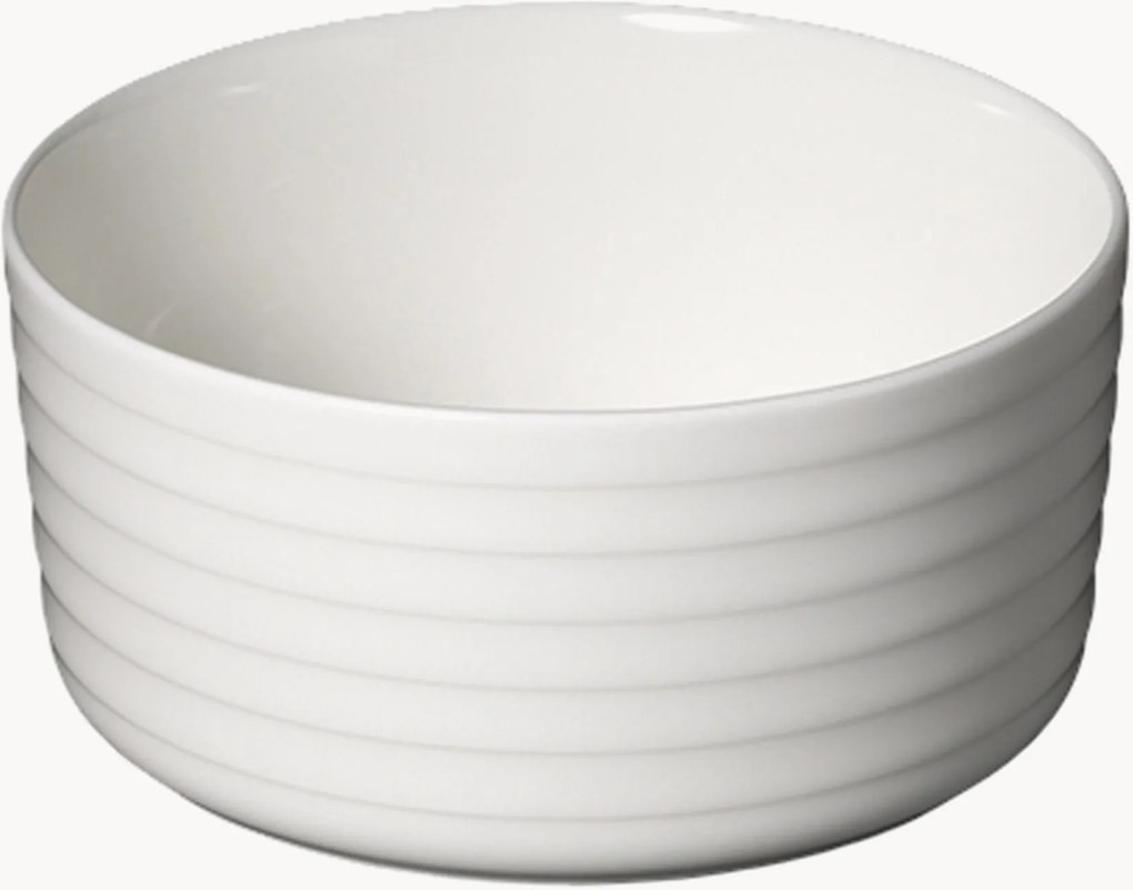 Sada malých misek z kostního porcelánu Fine Dining Relief, 6 dílů
