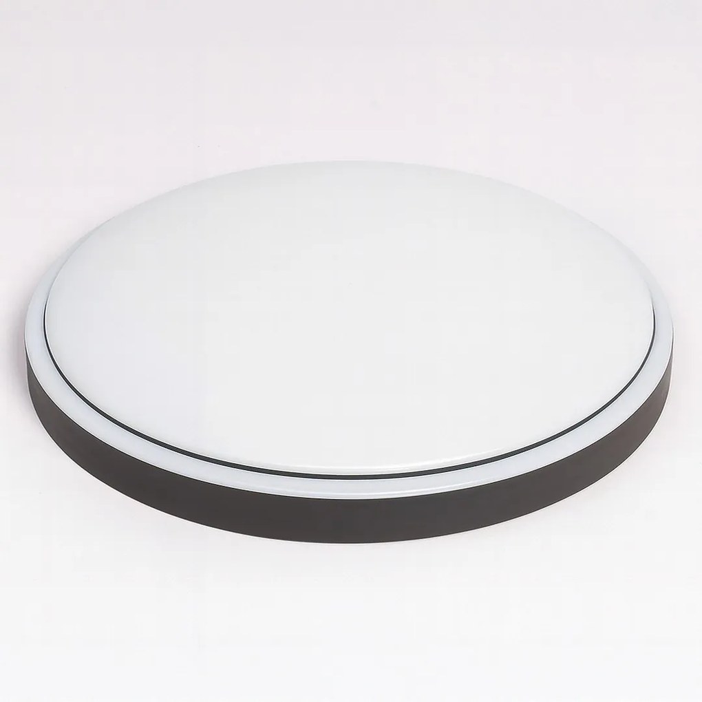 Stropní svítidlo Liria, 1x bílé plastové stínítko, (fi 39cm), b