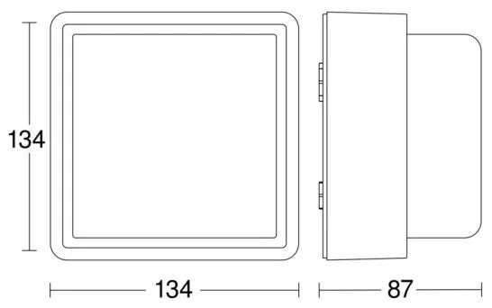 Steinel 078645- LED Nástěnné svítidlo se senzorem L 845 SC 9W/230V IP44 antracit