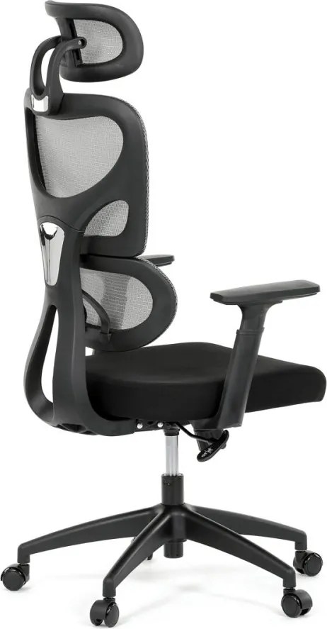 Kancelářská židle KA-K2080 GREY, houpací mechanismus, šedá (69 x 62) cm