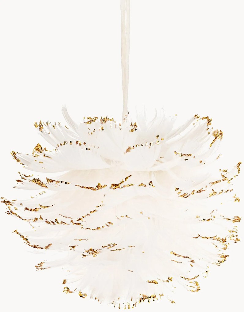 Sada vánočních ozdob Feather, 4 díly