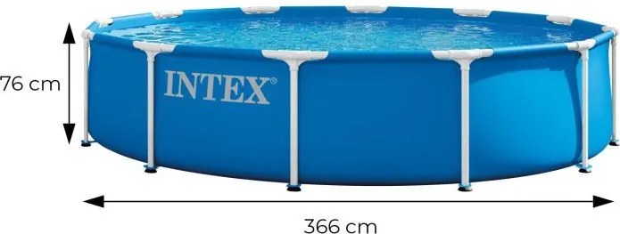 INTEX 28210ND – kruhový rámový zahradní bazén 366 x 76 cm