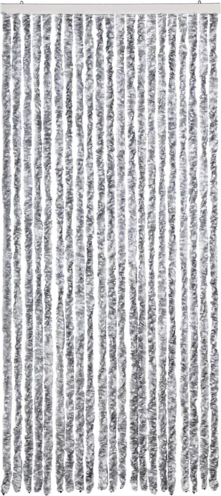 Závěs proti hmyzu bílošedý 90 x 200 cm Chenille 315133