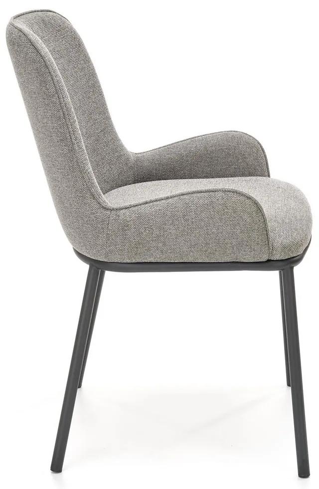 Jídelní židle Bellamy, šedá / černá