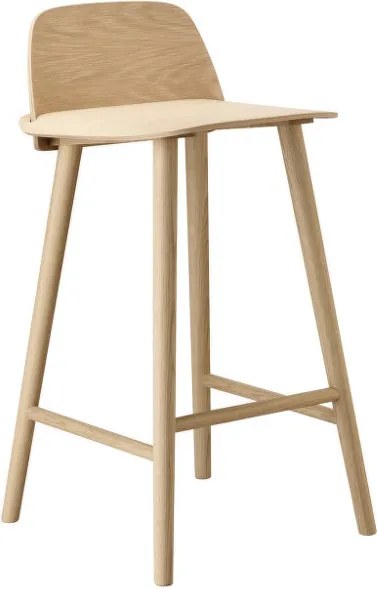 Muuto Barová stolička Nerd 65 cm, oak