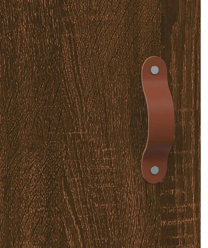 Nástěnná skříňka hnědý dub 69,5 x 34 x 90 cm kompozitní dřevo